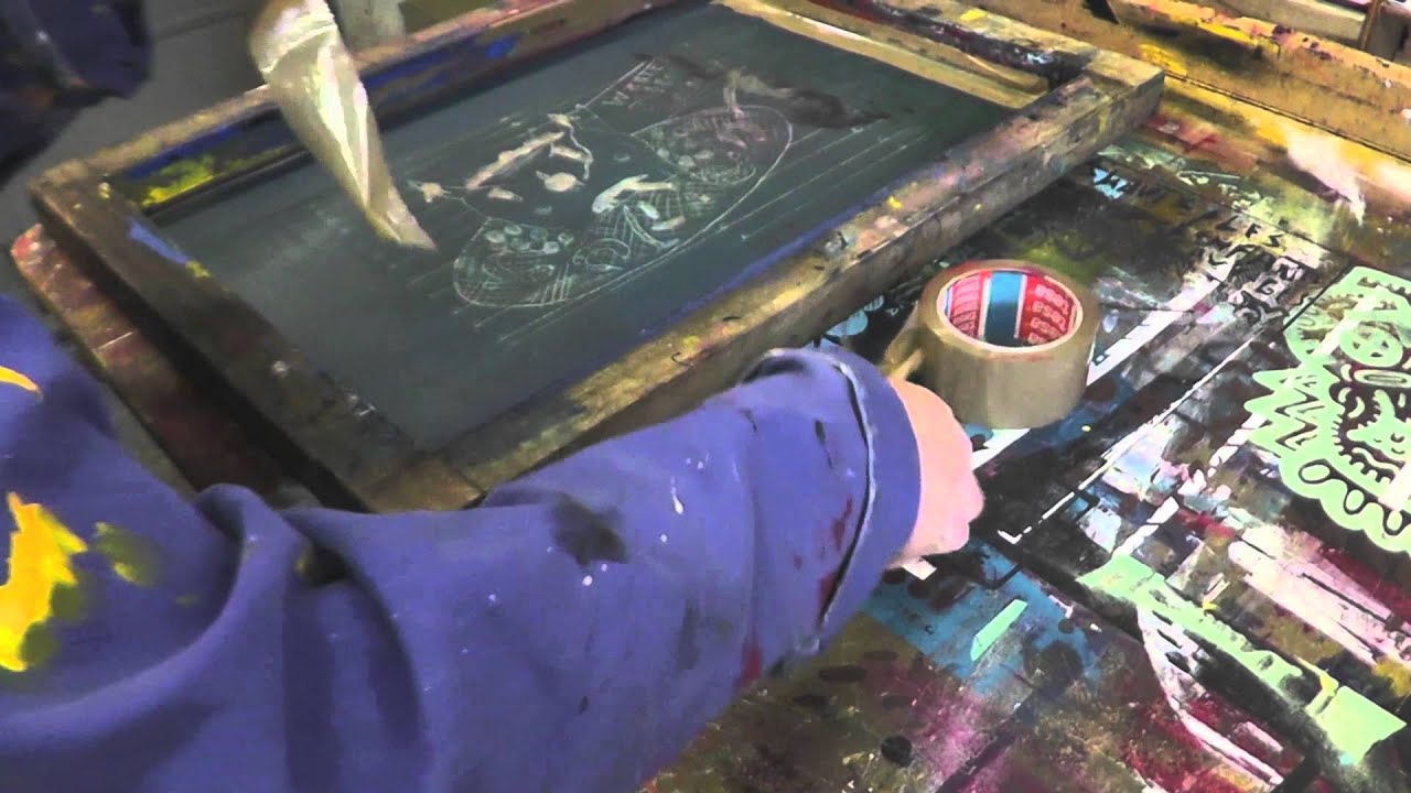 La sérigraphie - YouTube