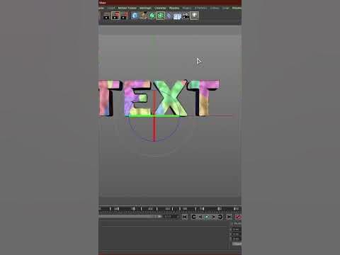 CINEMA 4D 3D TEXT TUTORIAL! #shorts - YouTube
