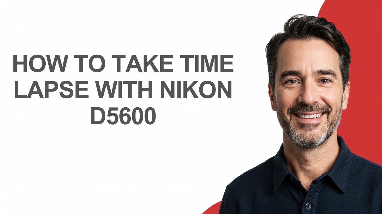 How to Take Time Lapse with Nikon D5600 - KevinHowTo - YouTube
