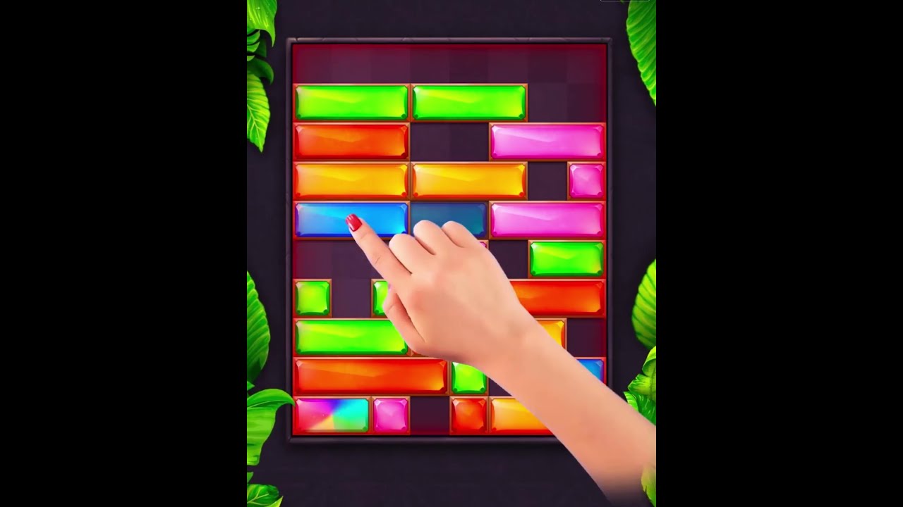 DROPDOM - Jewel Block Puzzle | satisfying | APA Plearn - YouTube