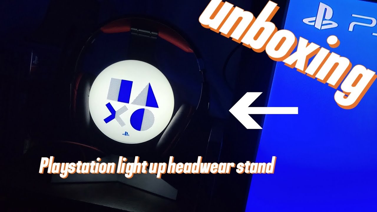 unboxing / playstation light up headwear stand - YouTube