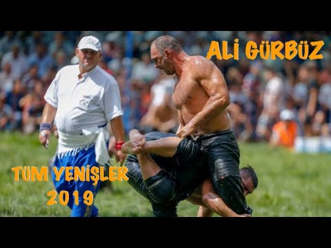 ALİ GÜRBÜZ YAĞLI GÜREŞ 2019 TÜM YENİŞLER