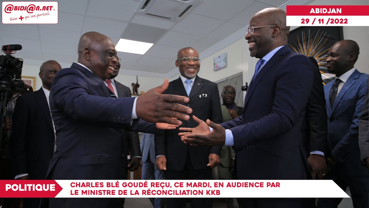 Charles Blé Goudé reçu, ce mardi, en audience par le ministre de la ...