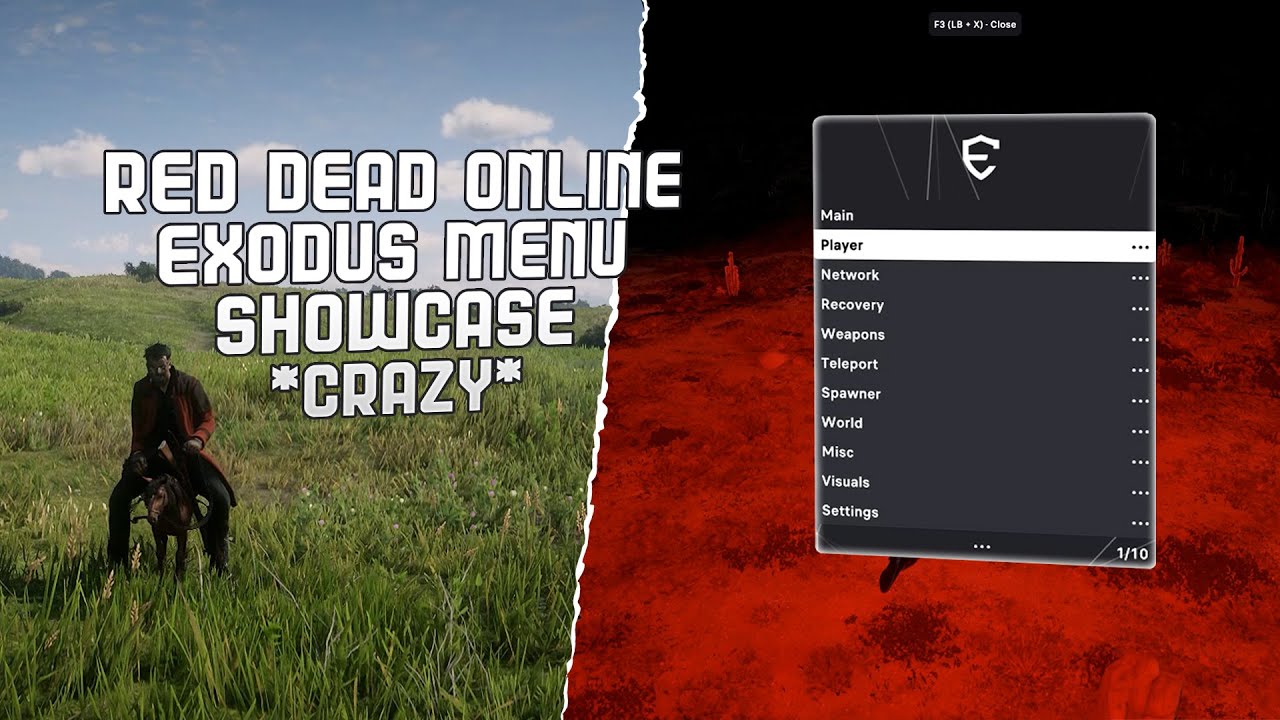 RED DEAD ONLINE | EXODUS MENU SHOWCASE | GOLD | BEST MENU? - YouTube
