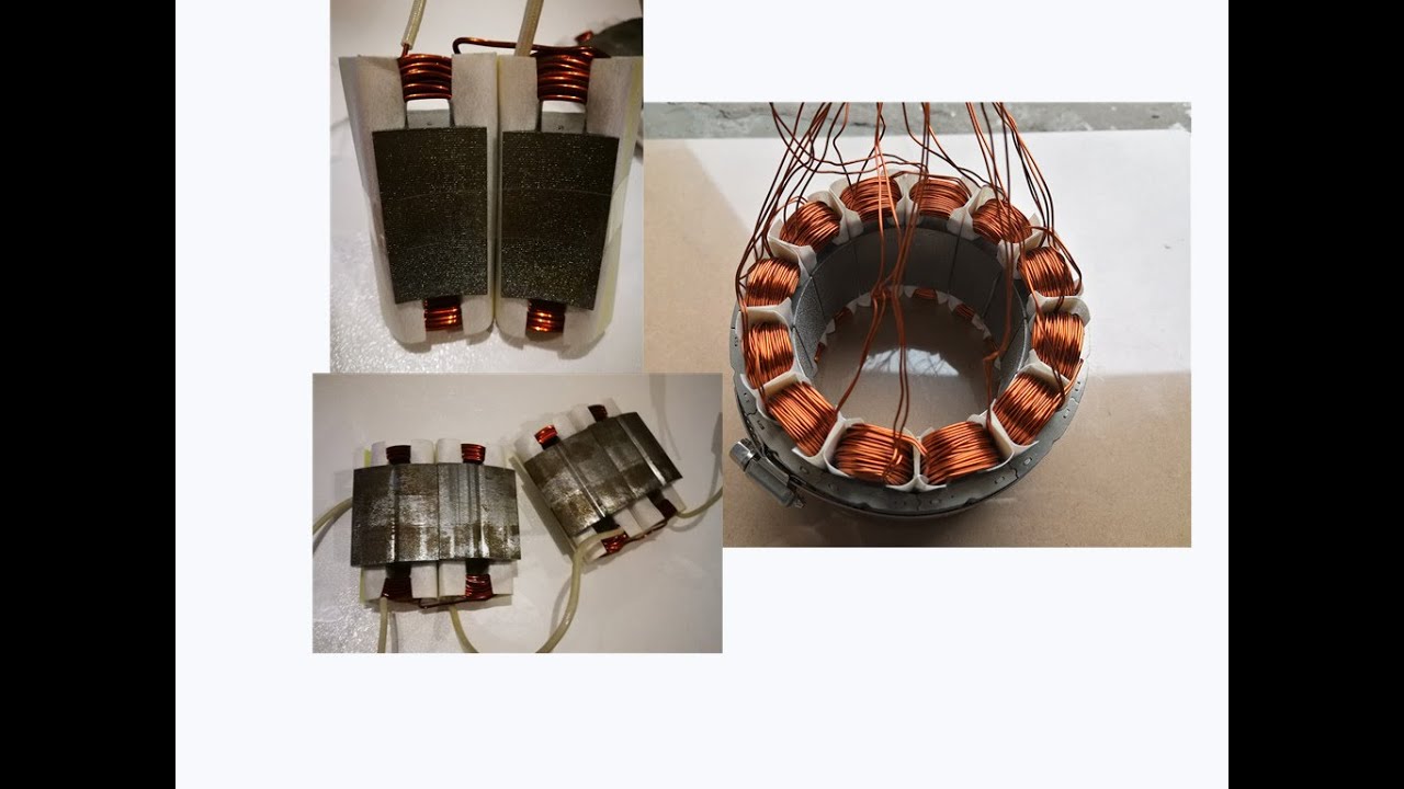How to make the industrial robot motor stator - YouTube