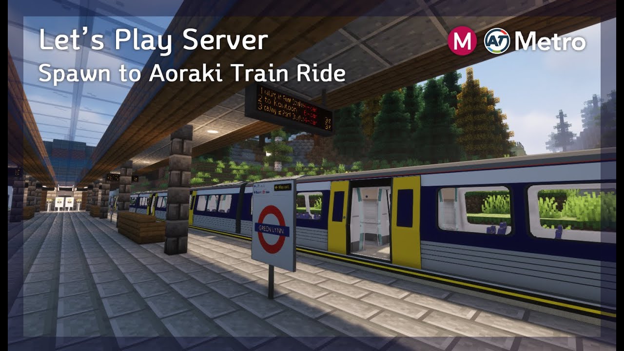 Minecraft MTR - Let's play server Train ride (Spawn to Aoraki with AT ...