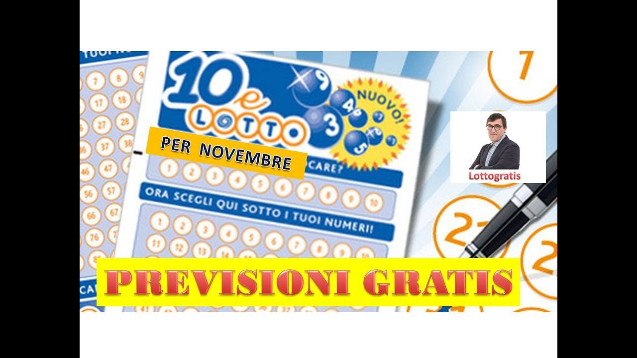Previsioni gratis per il 10 e lotto - YouTube