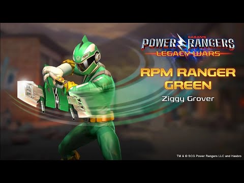 RPM Green Ranger Ziggy | Power Rangers Legacy wars - YouTube