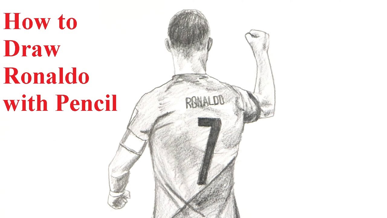 How to Draw Ronaldo with Pencil || Realistic Sketching Tutorial - YouTube