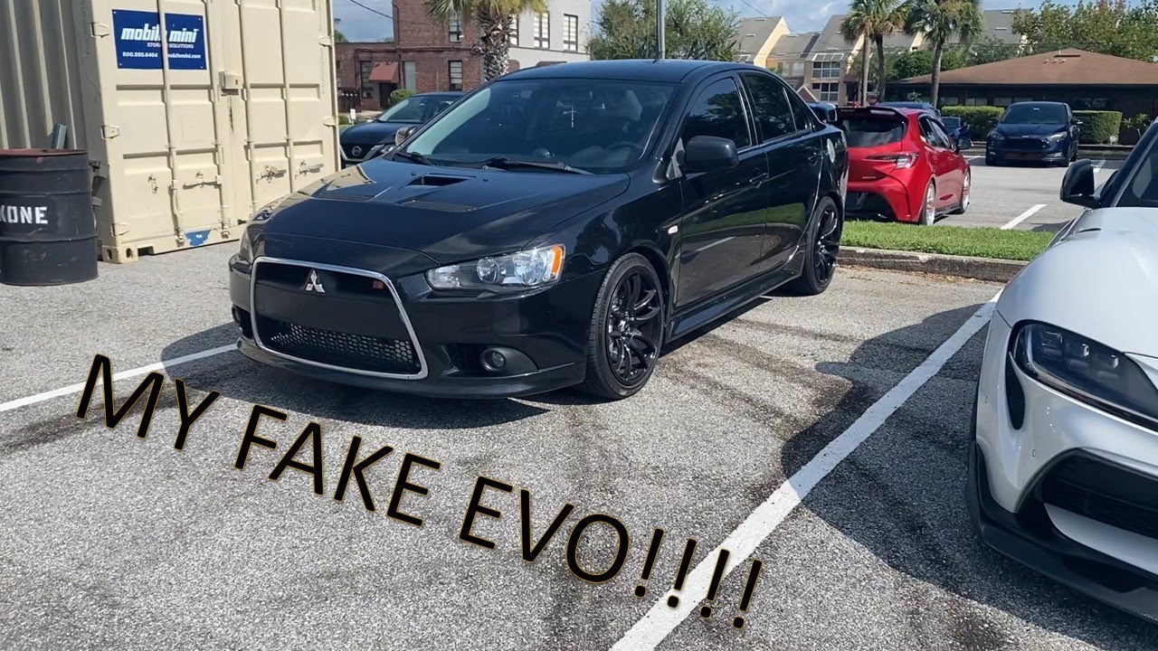 I TOOK MY FAKE EVO TO CARS AND COFFEE!!! (First Youtube Video!) - YouTube