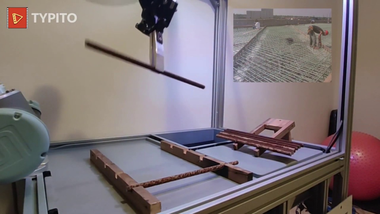 Rebar assembly demo with UR5 - YouTube