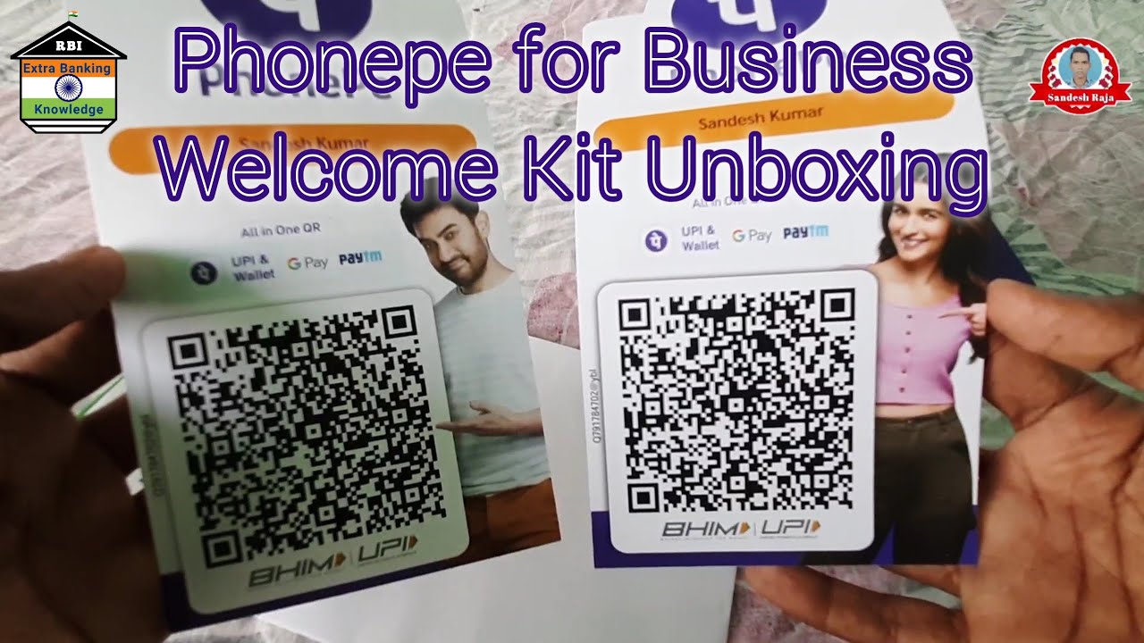Phonepe for business Welcome Kit Unboxing 2022 | Extra banking knowledge🔥🔥🔥 - YouTube