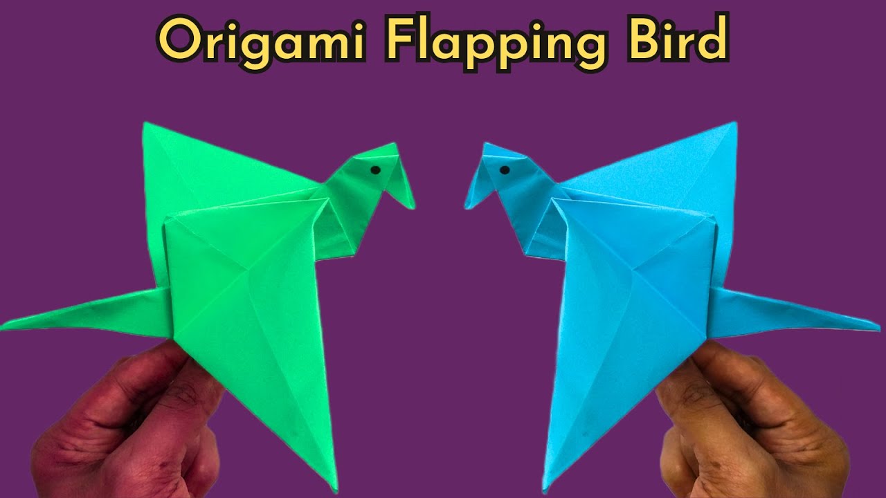 Origami Flapping Bird How To Make Origami Bird Origami Paper Bird