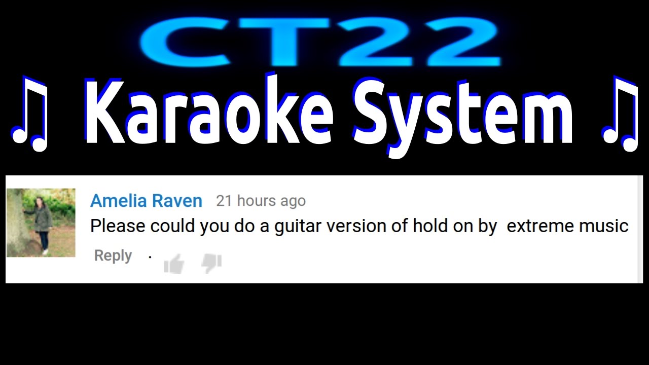 Extreme Music - Hold On KARAOKE GUITAR REQUEST - YouTube