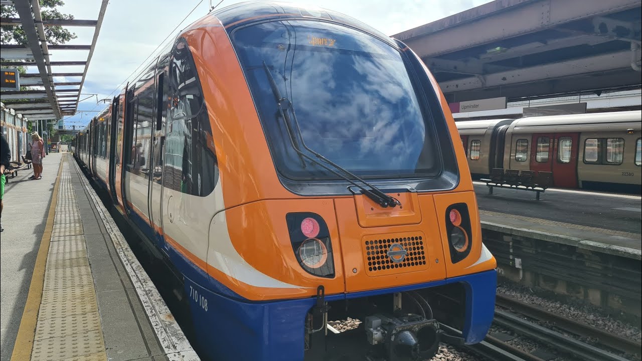 Full journey on London Overground 710108 from Romford to Upminster ...