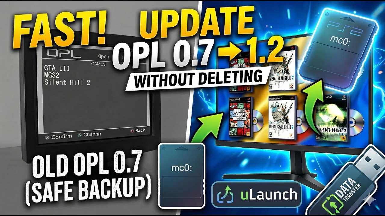 How to Update OPL 0 7 to 1 2 0 The Safe Way! - YouTube