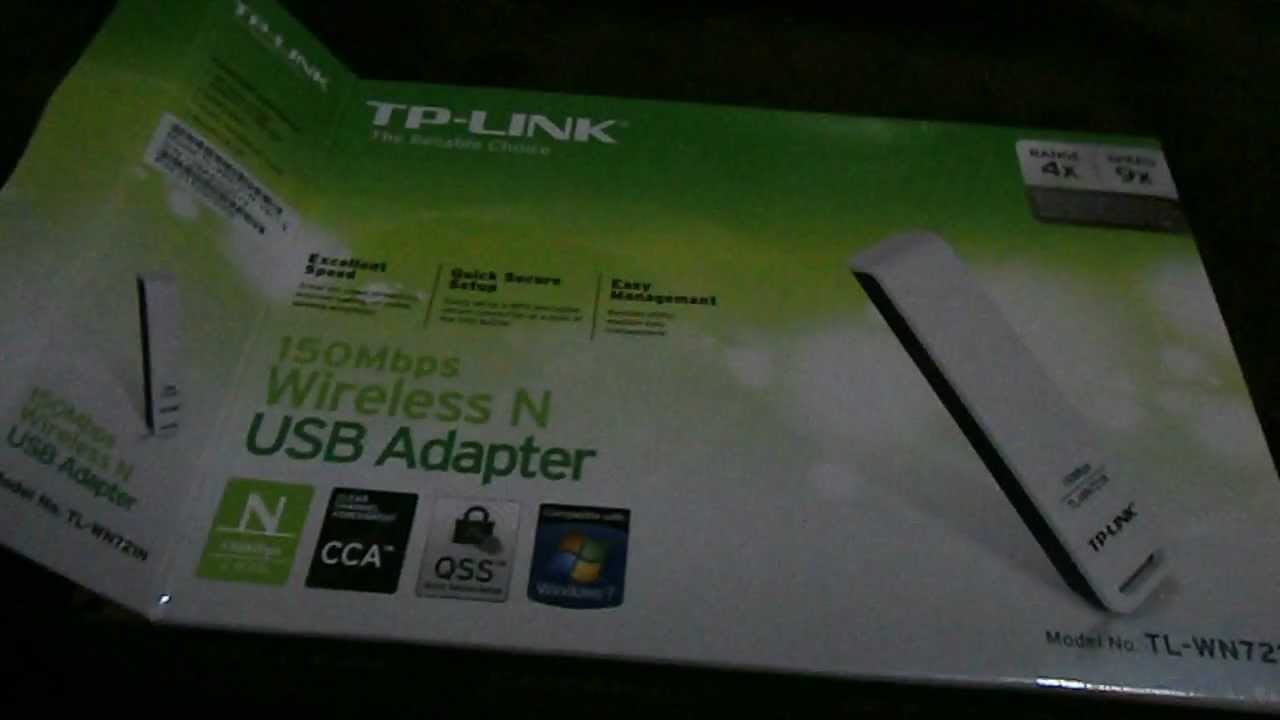 Unboxing TP-LINK Wireless N Adapter TL-WN721N.AVI - YouTube