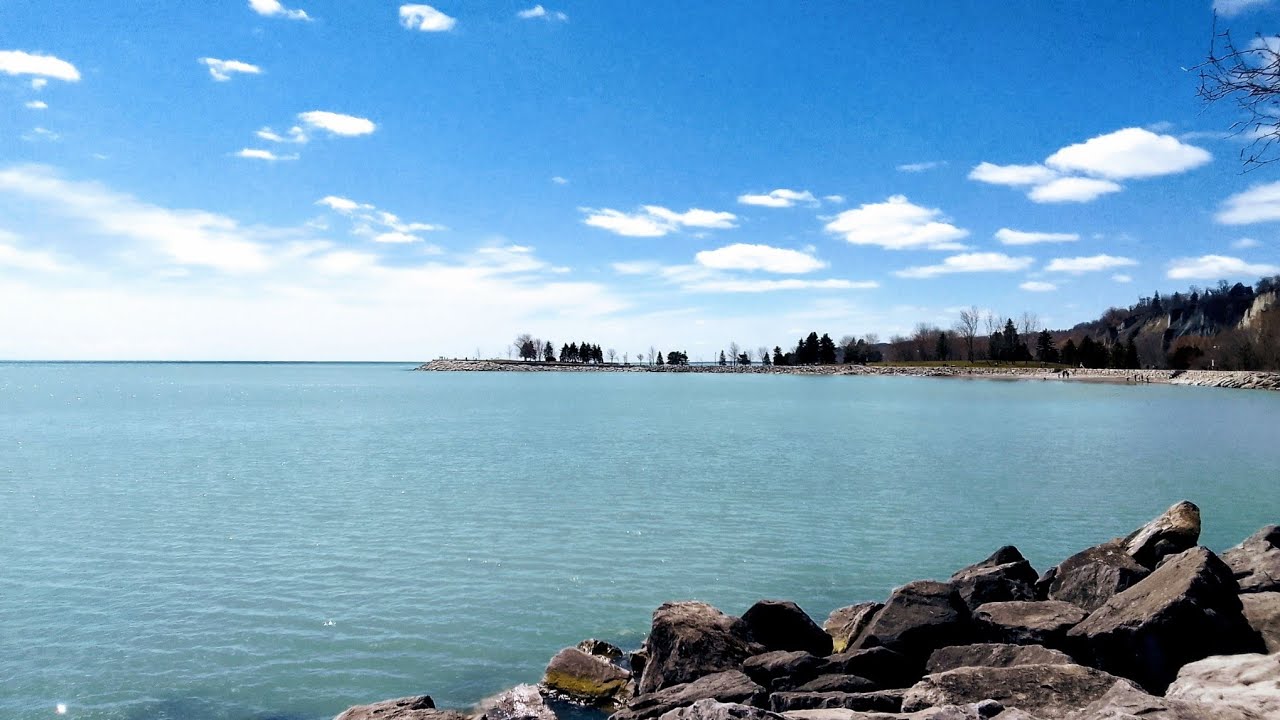 relaxing lakeshore water sounds/soothing #birds sounds - YouTube