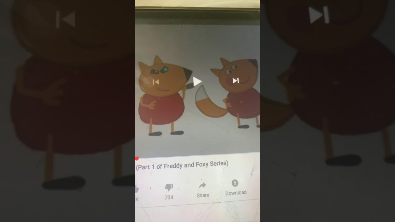 Freddy fox (peppa pig) vs foxy (piggy) - YouTube