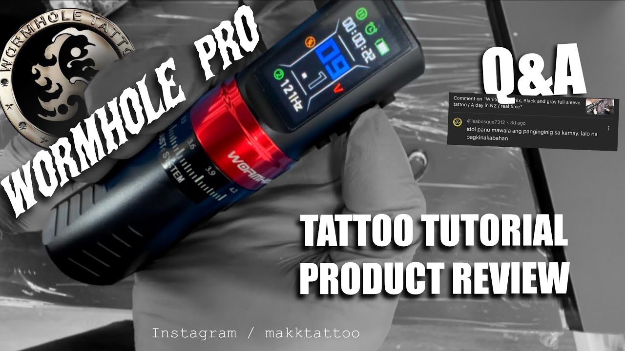 Wormhole Pro / Product Review / Tattoo Tutorial - YouTube