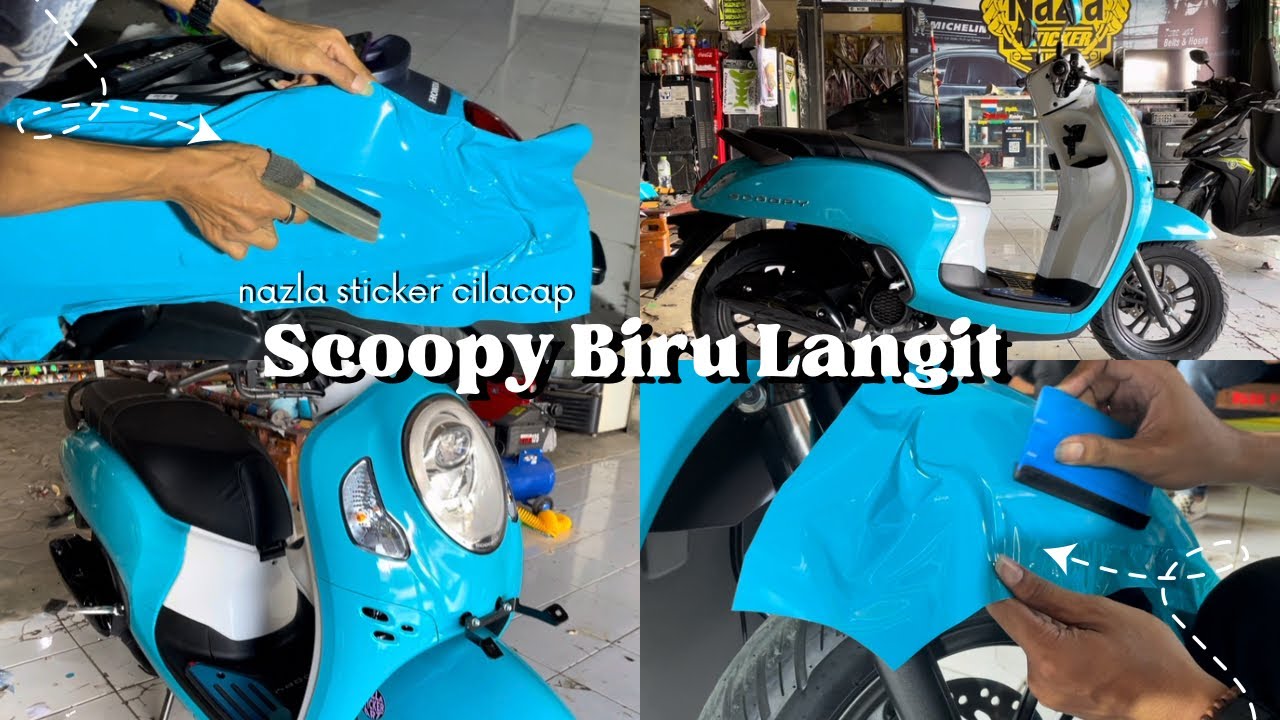 Modifikasi Motor Beat Biru Langit