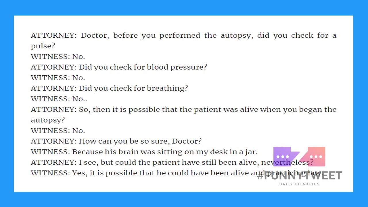 The Most Hilarious Things That Court Reporters Have Ever Recorded To Be ...