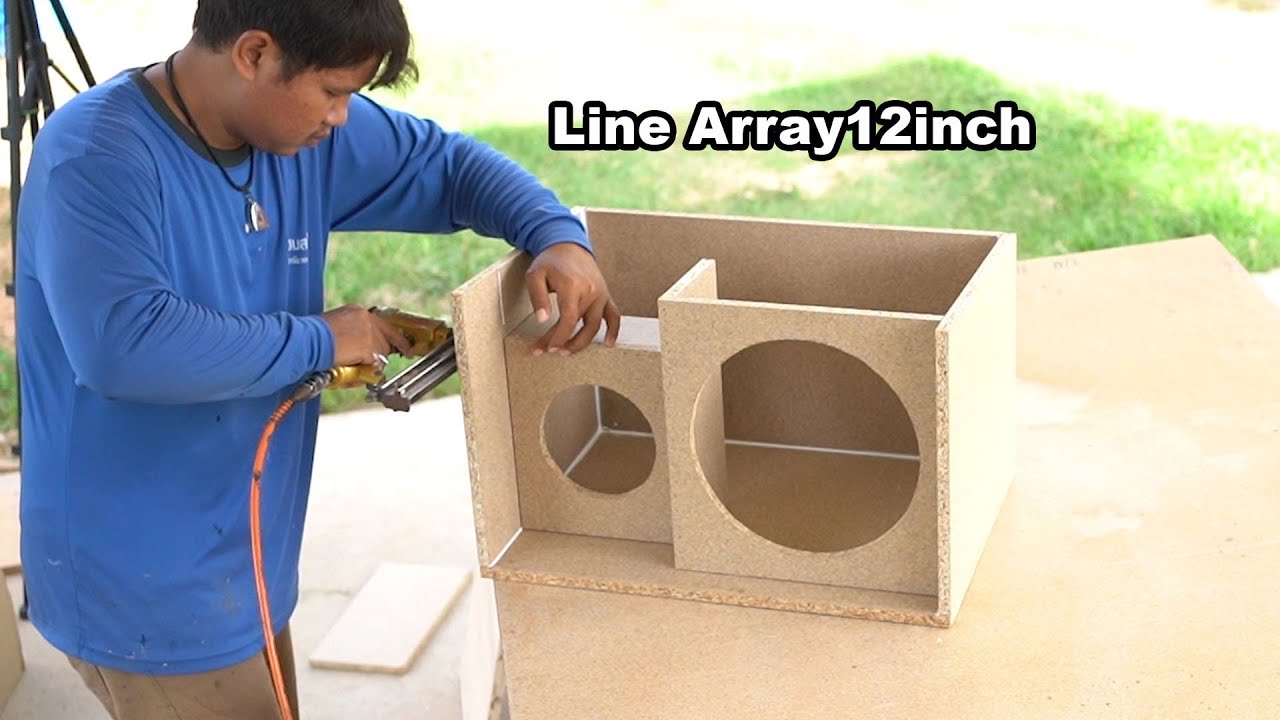 Line Array Speaker 12 inch - YouTube