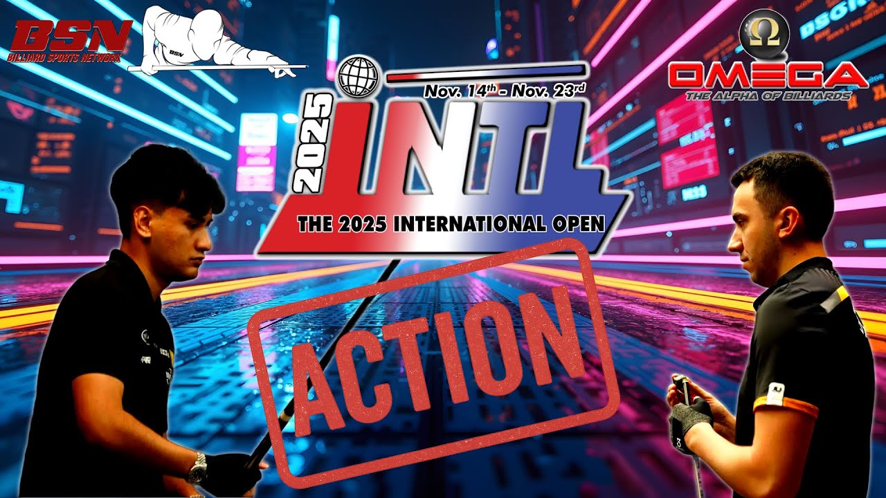 Action matches live from the Omega Billiards Action room at the 2025 ...