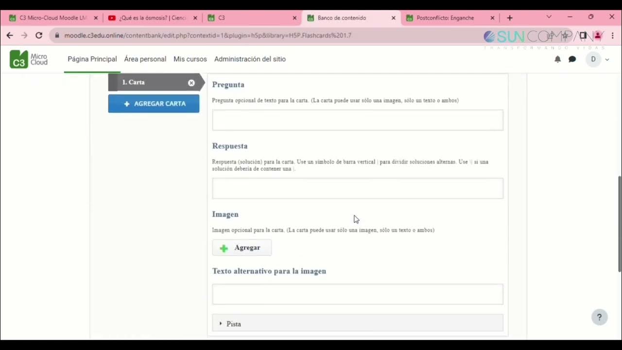 5 Banco de contenido Moodle c3 Nueva Interfaz - YouTube