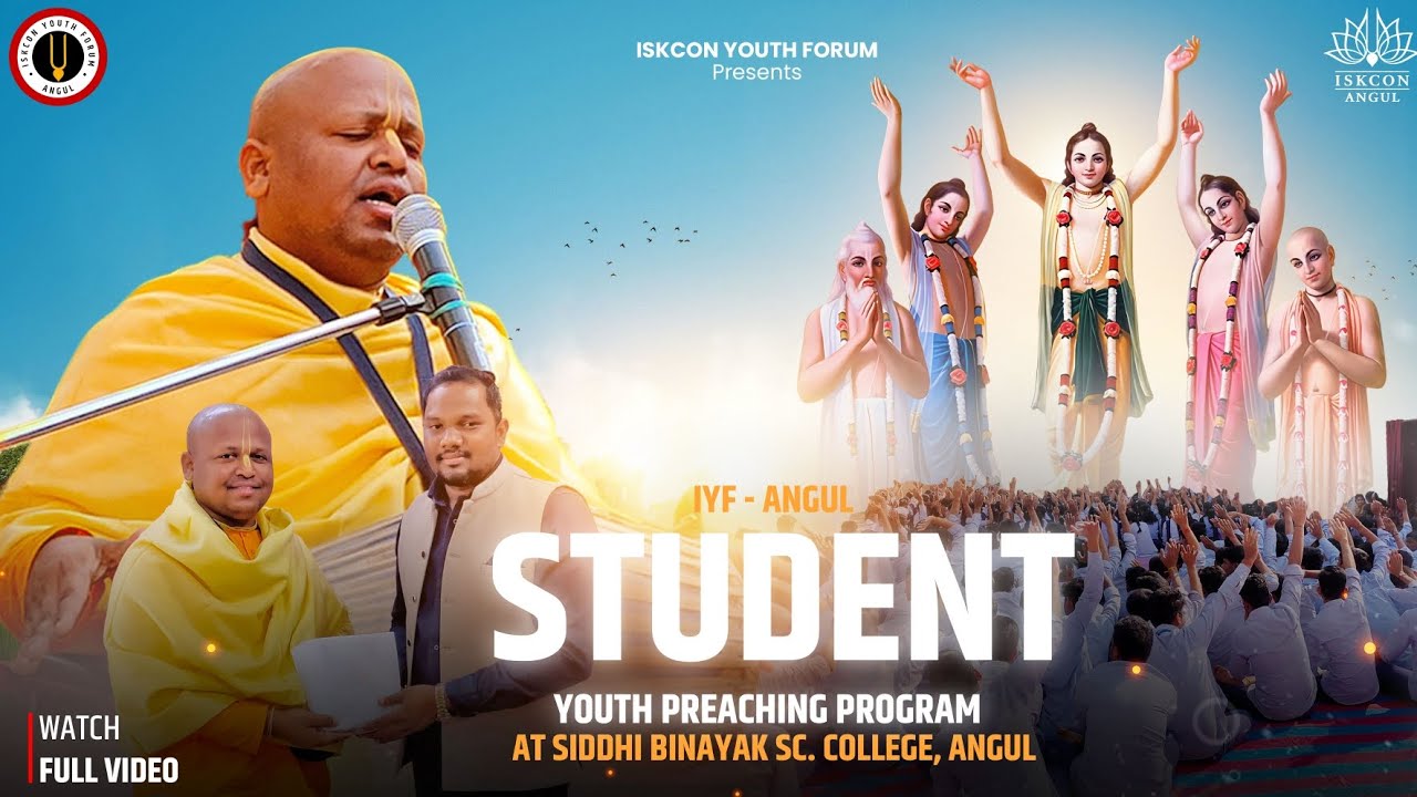 The Day Students Chanted Hare Krishna 🎶 | ISKCON Youth Forum in Campus ...