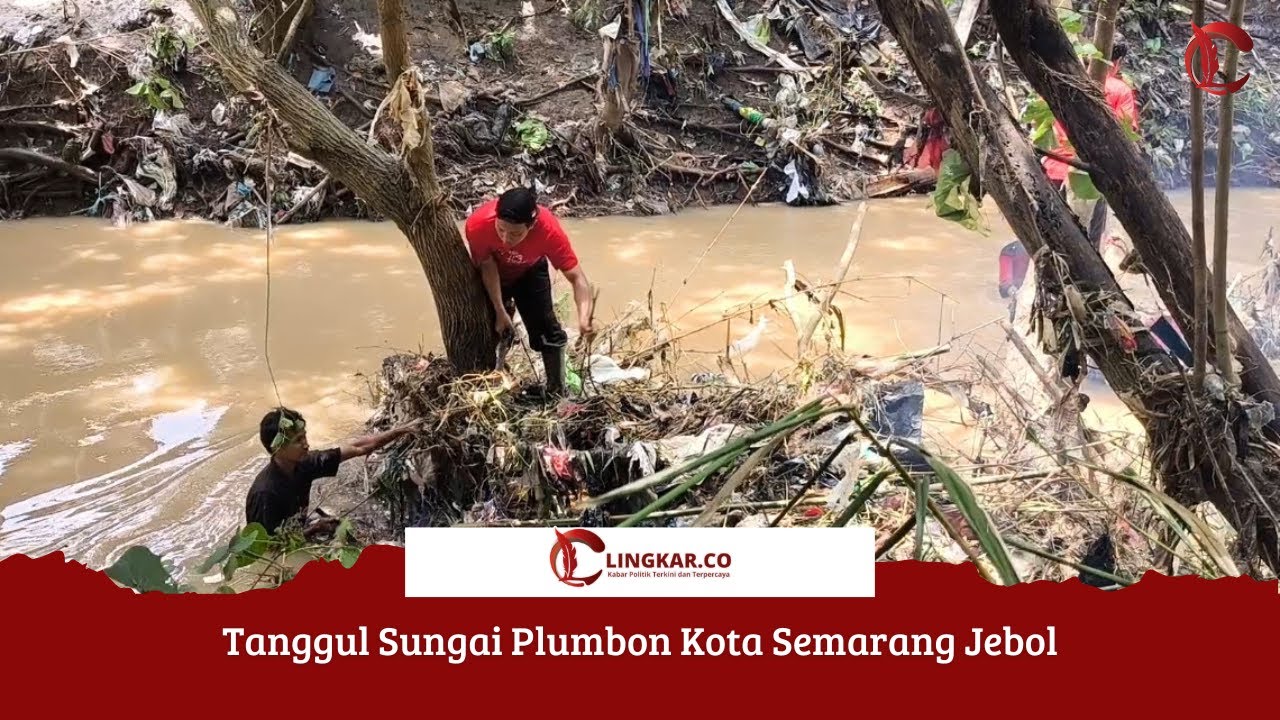 Tanggul Sungai Plumbon Kota Semarang Jebol - YouTube