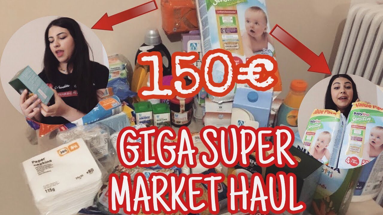 GIGA SUPER MARKET HAUL| ΑΞΙΑΣ 150€😱| Afroditi Avramidou - YouTube