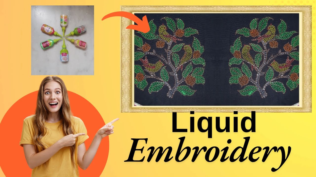 “Master Liquid Embroidery on Fabric: Stunning Designs Made Easy!” - YouTube