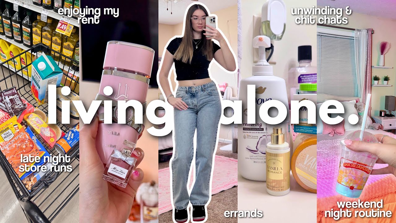 a *REALISTIC* day in my life 🌺 living alone at 22, errands, night ...