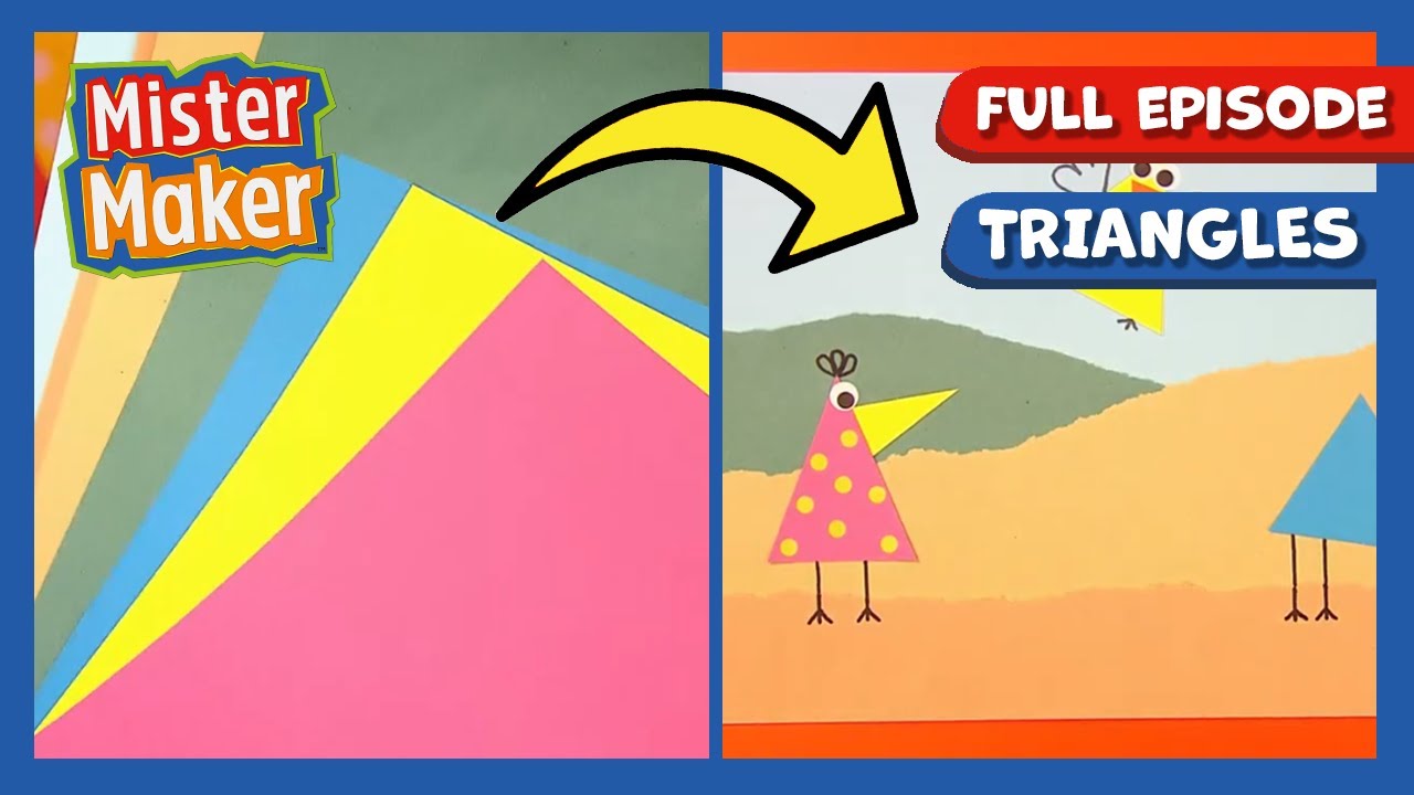 Mister Maker Arty Party 🎨 Series 1, Episode 25 | Triangles 🔼 | FULL ...