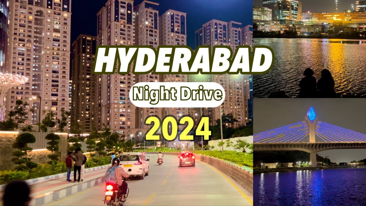 Hyderabad Night View 2024 || Hyderabad City || Hyderabad Dairies ...