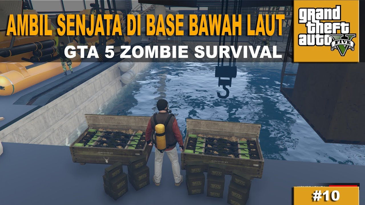 GTA 5 ZOMBIE SURVIVAL - MODIFIKASI BASE ANTI ZOMBIE #10 - YouTube