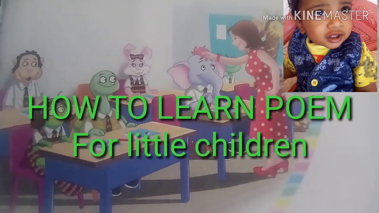 How to learn poem 2,3,4years children - YouTube
