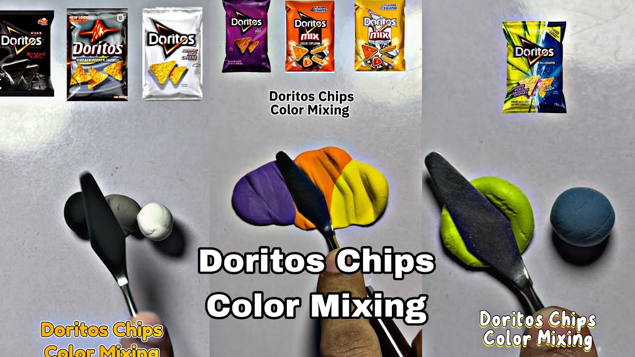 Doritos Chips Color Mix ! What Color Mixed ? - YouTube