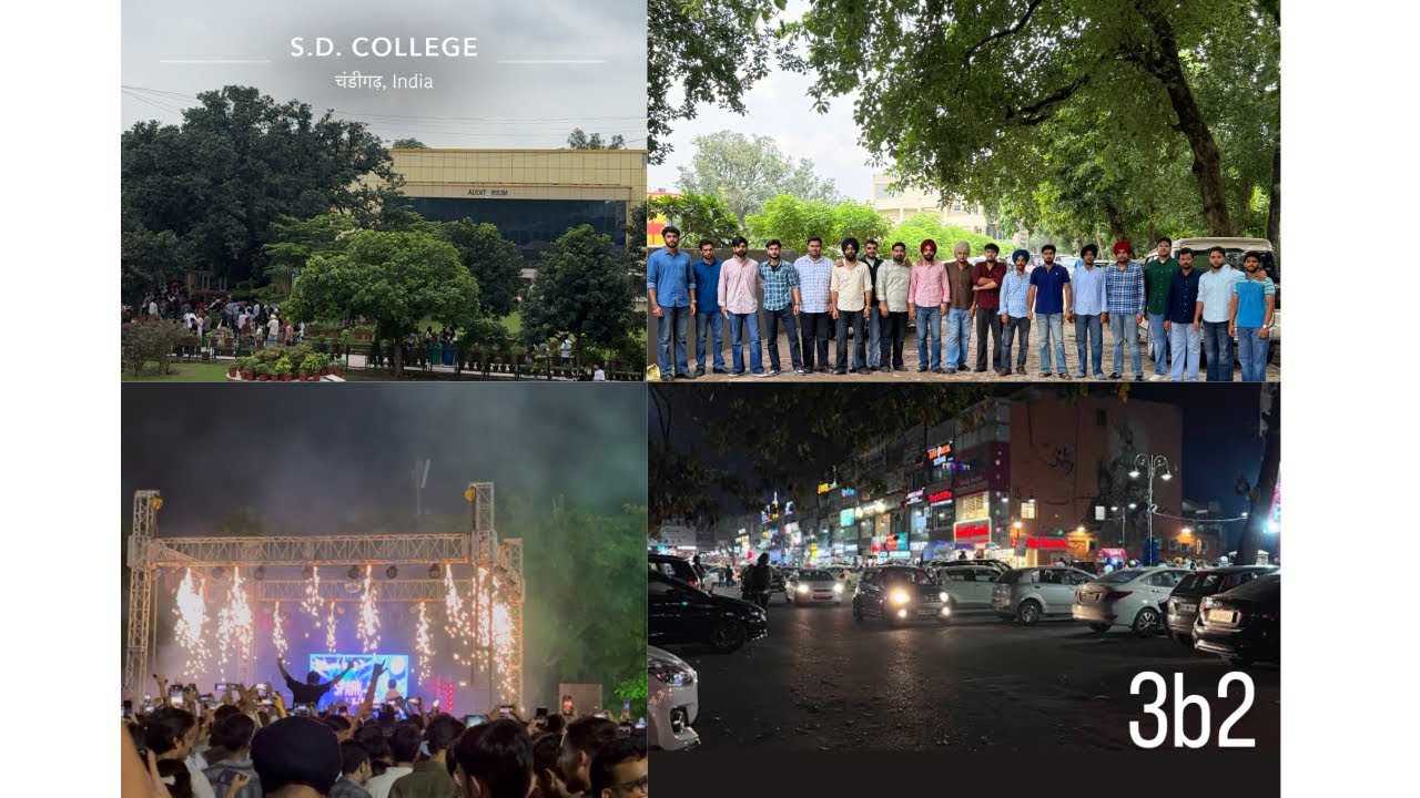 SD COLLEGE || DJ NIGHT AT CGC LANDRAN || 3B2 MOHALI || DAILY VLOGING ...
