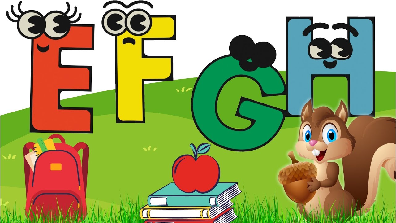 Back to School ABC Letters E to H | Phonics Song and Spelling ...