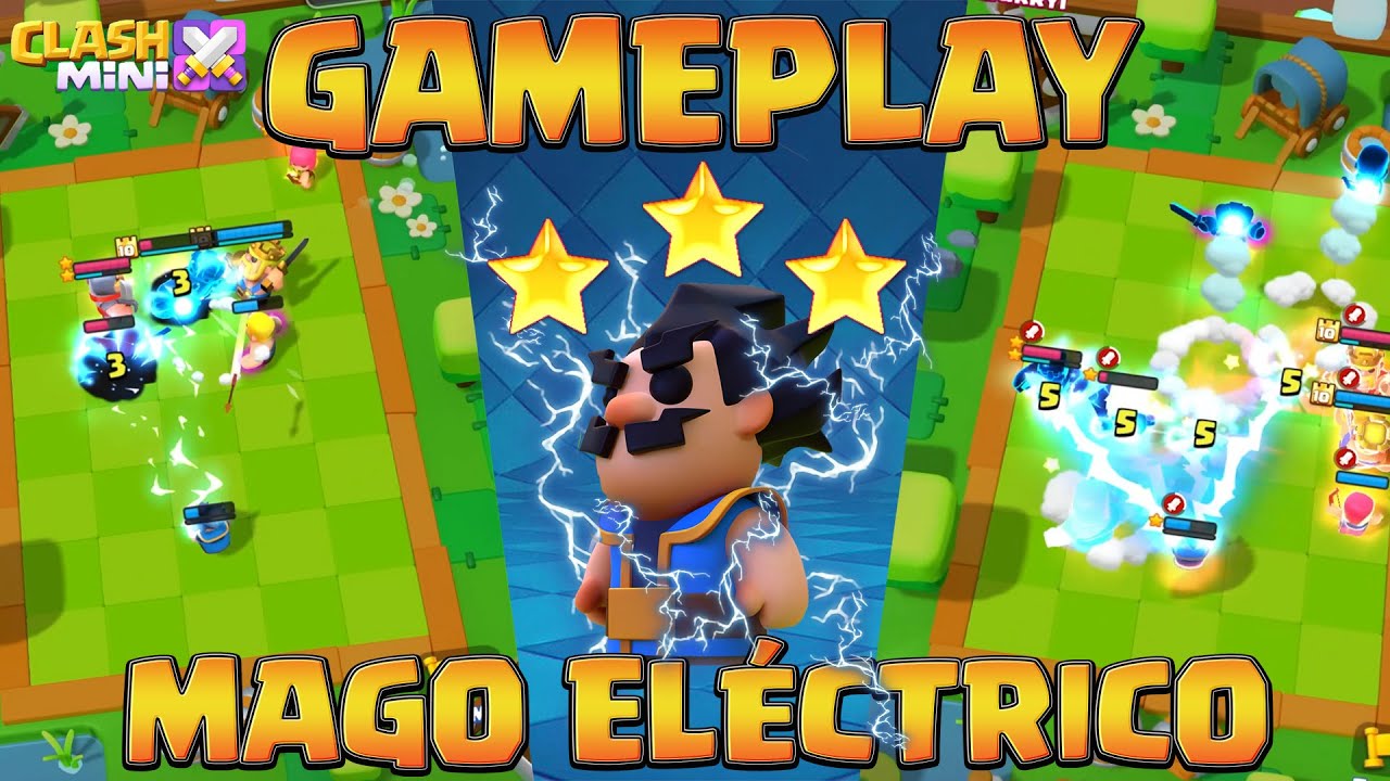 📱Nuevo GAMEPLAY ⚡MAGO ELÉCTRICO Clash Mini (Todas sus HABILIDADES) 0, 1 ...