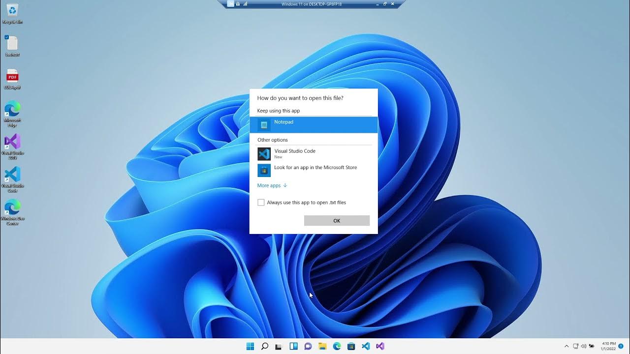 Windows 11 VM Asks What App I Want To Open txt Files With shorts windows-11-vm-asks-what-app-i-want-to-open-txt-files-with-shorts