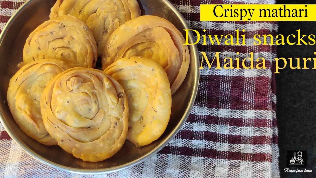 Diwali snacks | Maida puri | khasta puri | mathari | layerd maida puri ...
