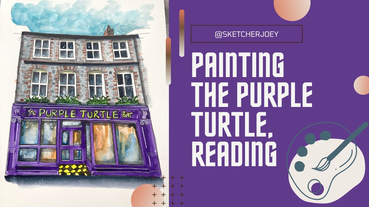 PAINTING THE PURPLE TURTLE, READING - YouTube