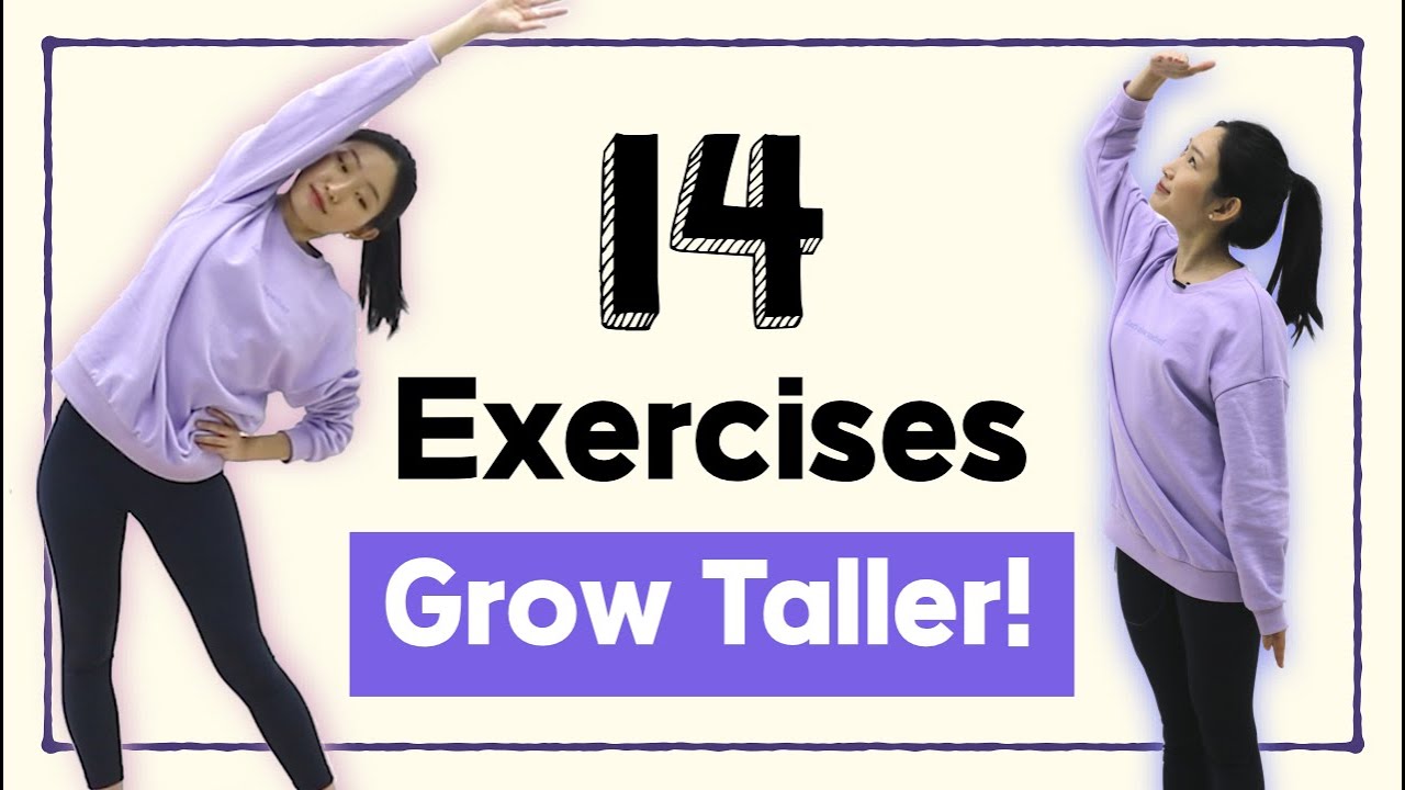 14 Exercises to Grow Taller! 10 Minute Follow Along - YouTube