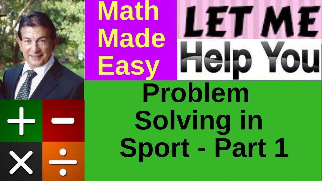 Problem Solving in Sport - Part 1 - YouTube