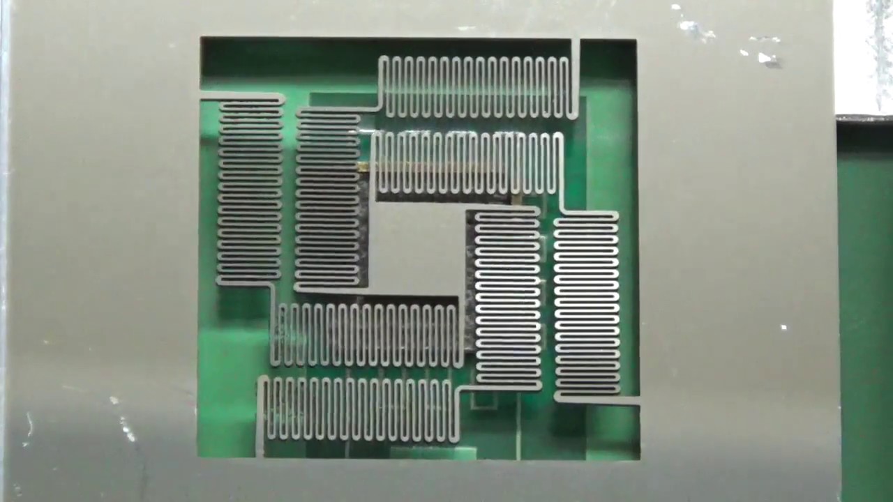 Electromagnetic MEMS plane actuator - YouTube