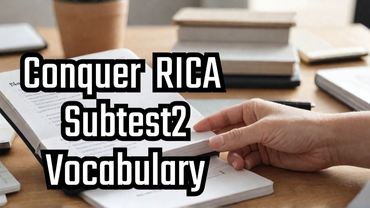 The Ultimate Guide to Mastering Rica Subtest 2 Vocabulary - YouTube