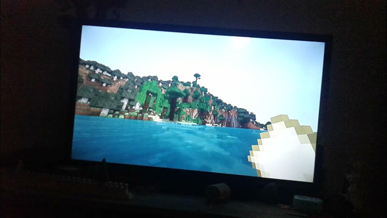 First Minecraft world - YouTube